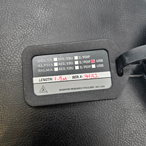 Shunyata Research Alpha USB v1 (A to B) 5ft/1.5m Digital Cables